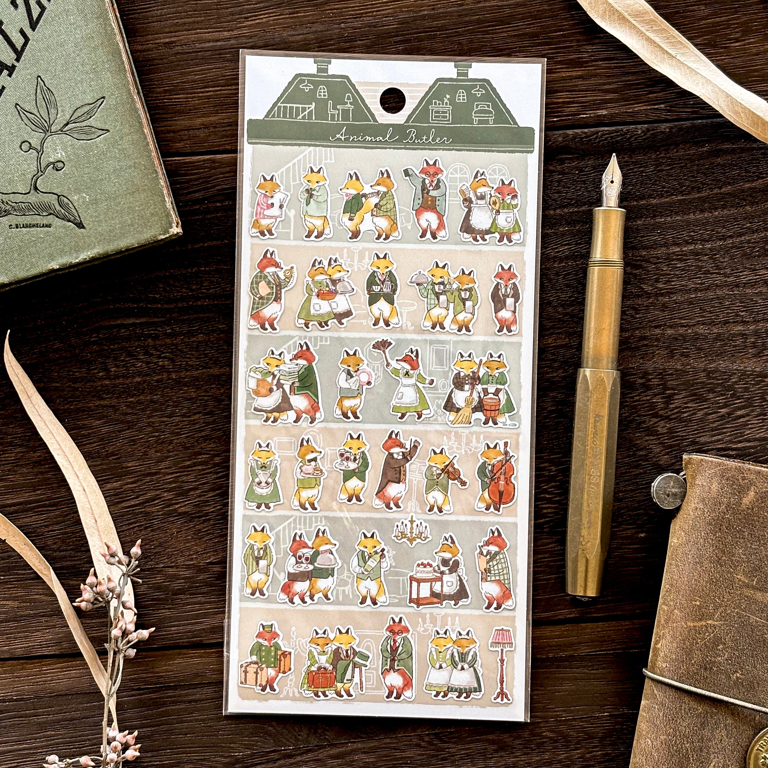 Mind Wave / Animal Butler Stickers - Fox – Cute Things from Japan