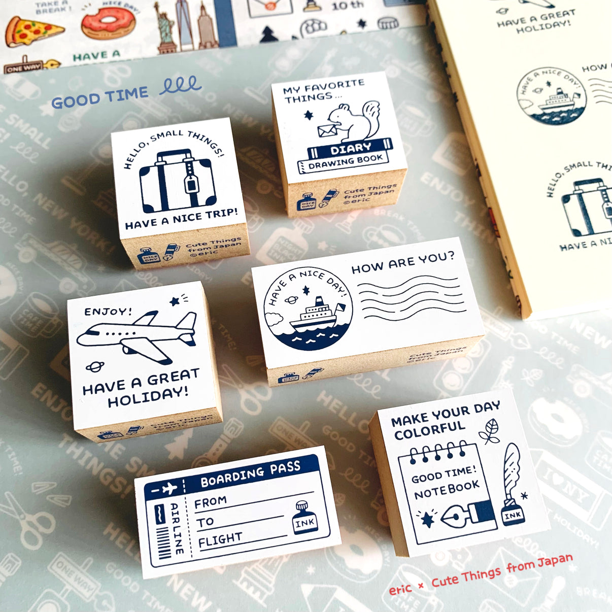 CTFJ x eric Rubber Stamp - Memory of New York – Cute Things from Japan