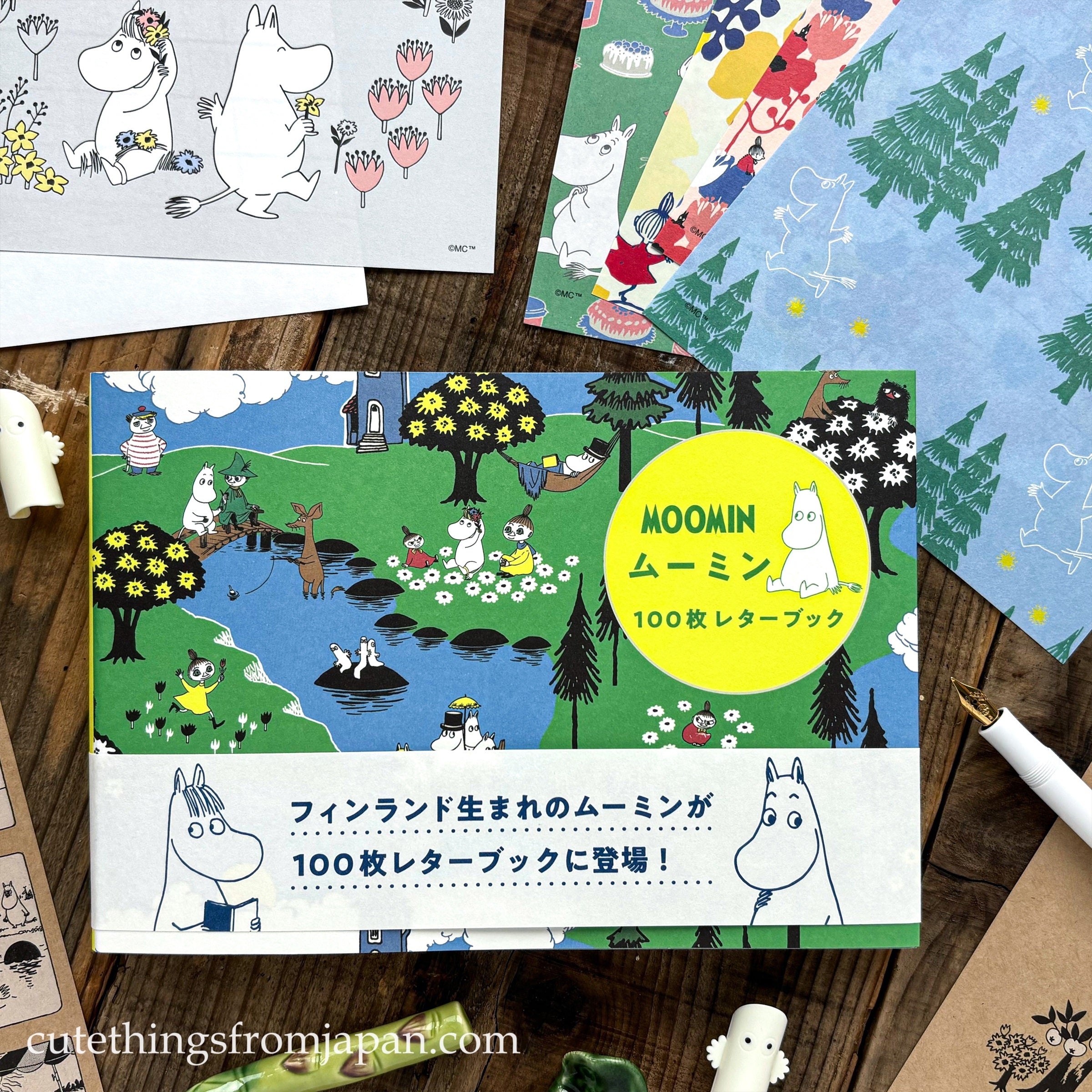 100 Writing Paper Pad - Moomin – Cute Things from Japan