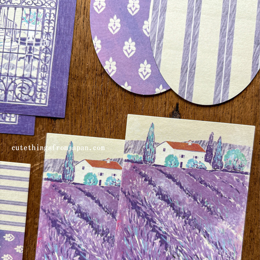 Yuka Takamaru Collage Stickers Set - Purple – Cute Things from Japan