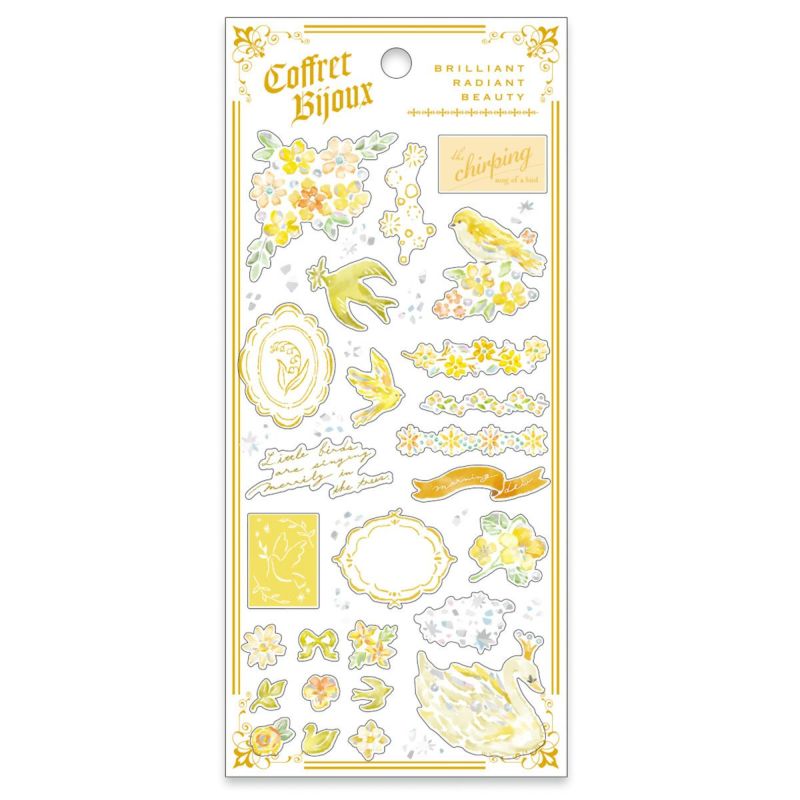 Mind Wave / Shiny Stickers - Yellow – Cute Things from Japan