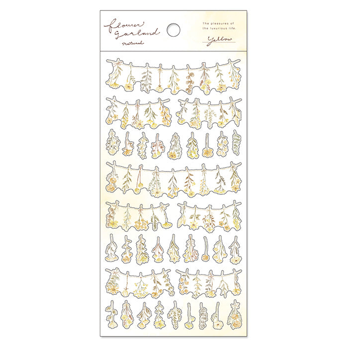 Garland Stickers - Yellow – Cute Things from Japan