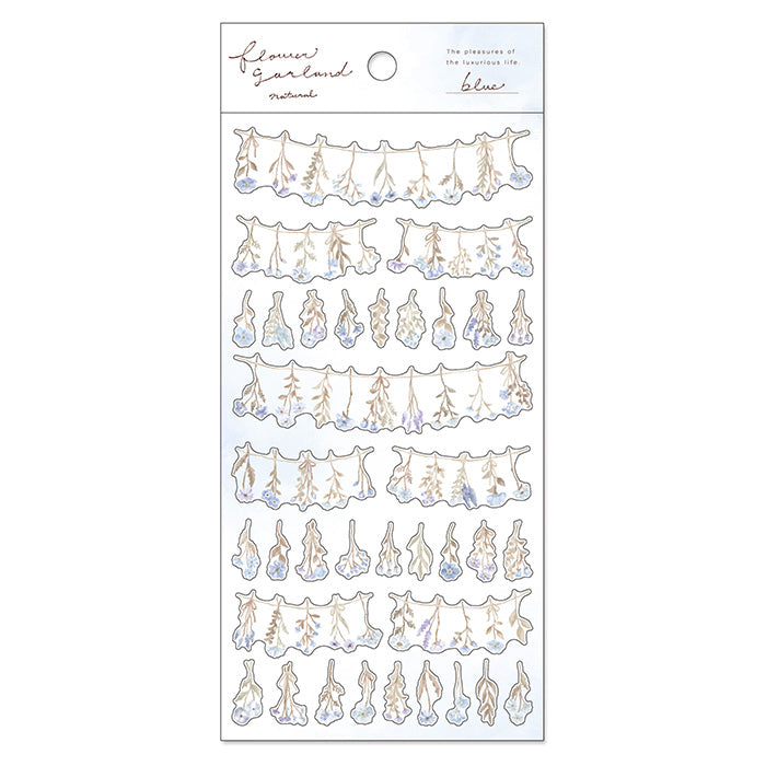 Garland Stickers - Blue – Cute Things from Japan