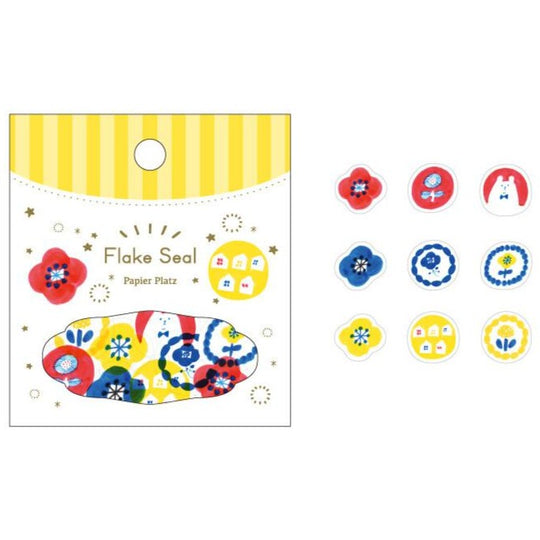 Flake Stickers - Flowers – Cute Things from Japan